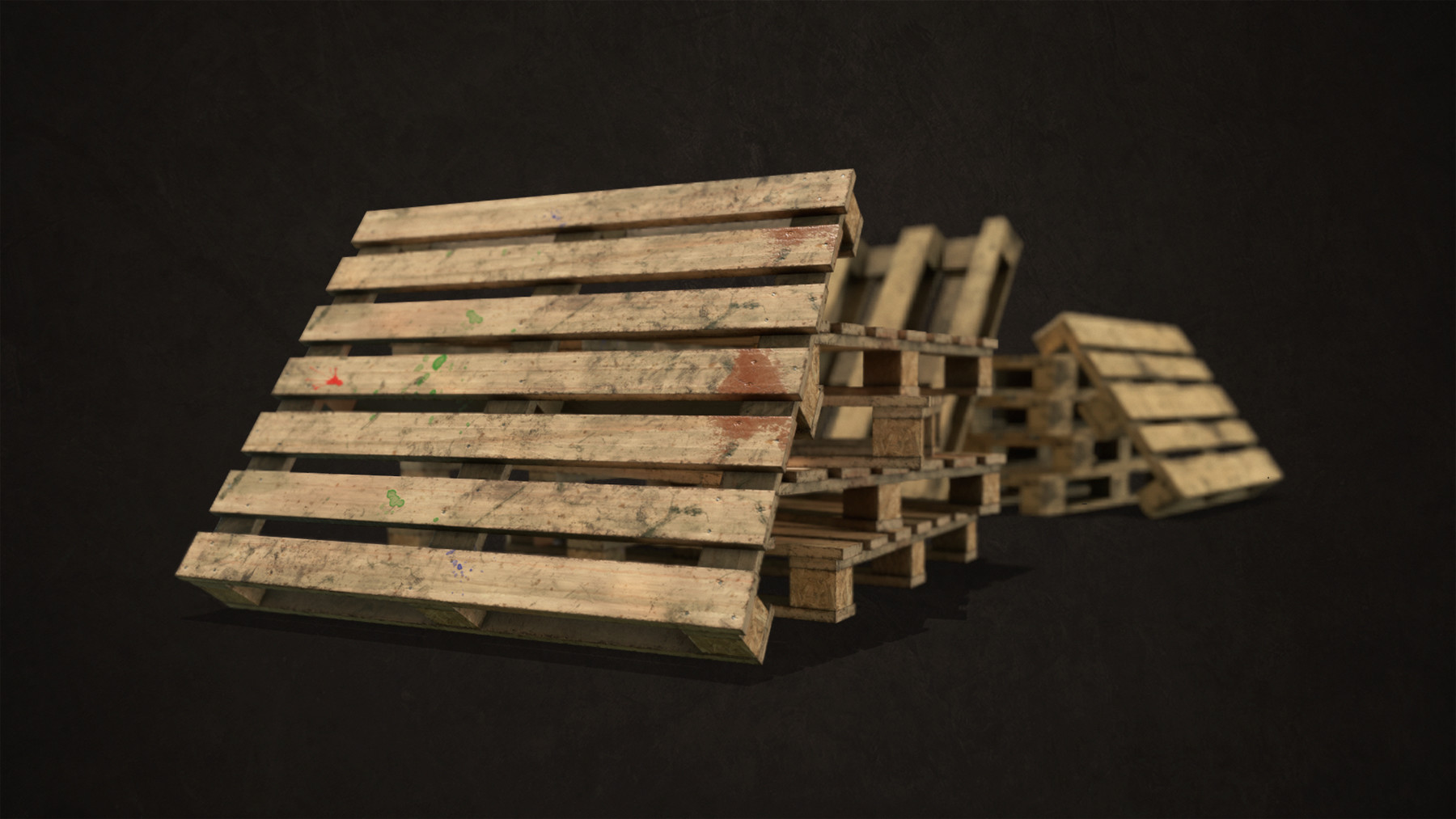 ArtStation - Wooden Pallets - Low Poly | Game Assets