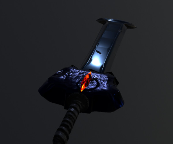 ArtStation - Low Poly Rune Sword | Game Assets