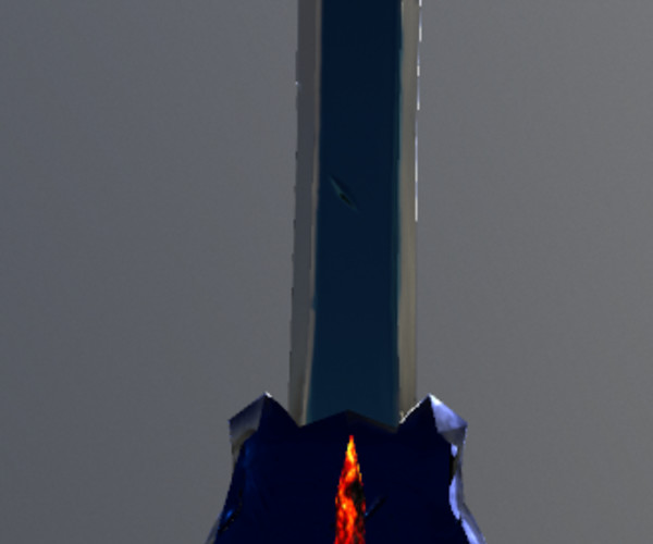 ArtStation - Low Poly Rune Sword | Game Assets