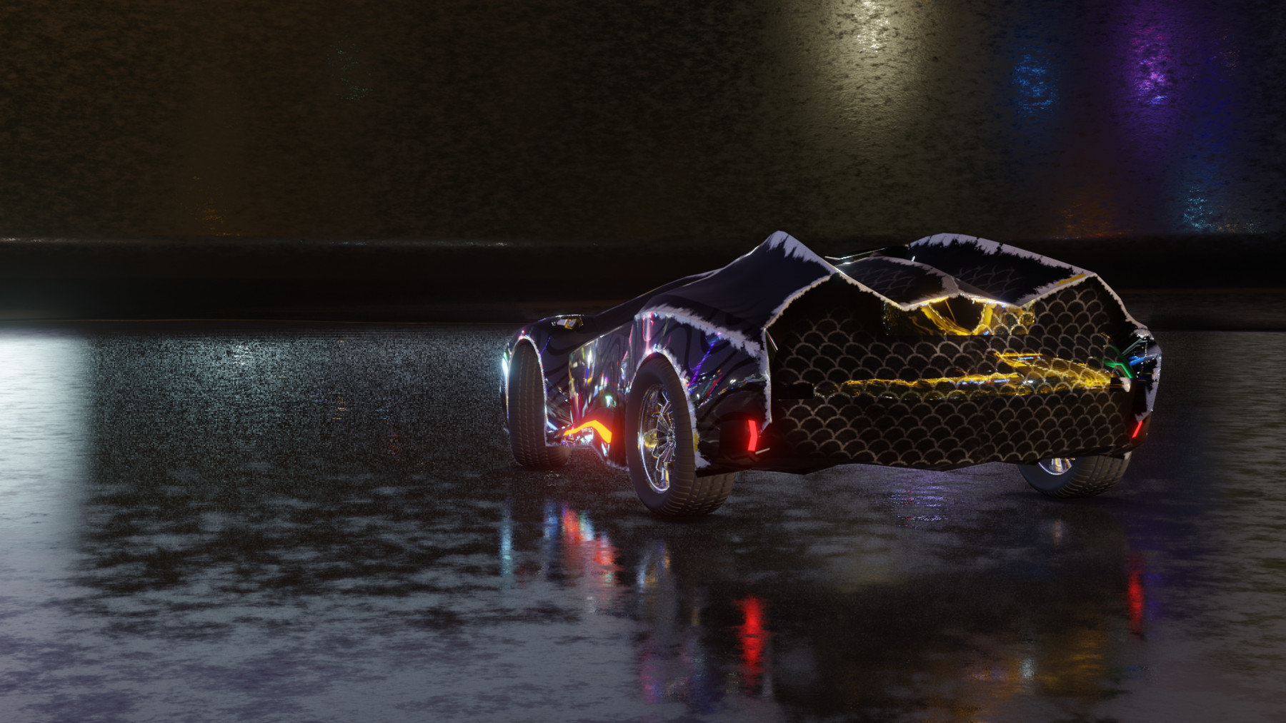 ArtStation - Avax 2 - 6k Tris - Low Poly Cyber Punk super car concept ...