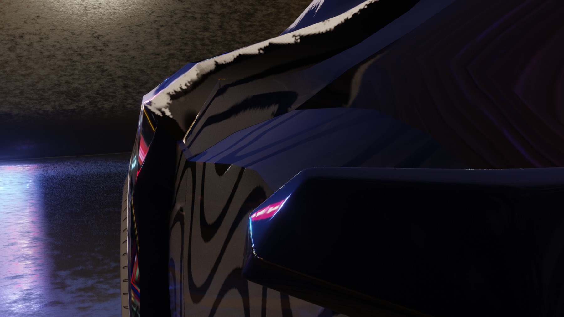 ArtStation - Avax 2 - 6k Tris - Low Poly Cyber Punk super car concept ...