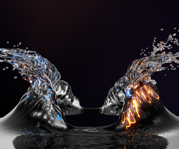 ArtStation - Water Splash 3D model | Resources