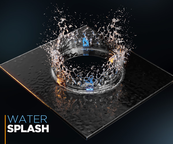 ArtStation - Water Splash 3D model | Resources