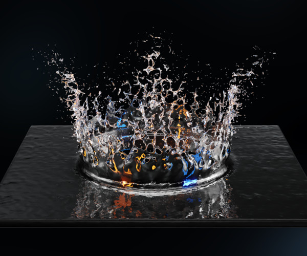 ArtStation - Water Splash 3D model | Resources
