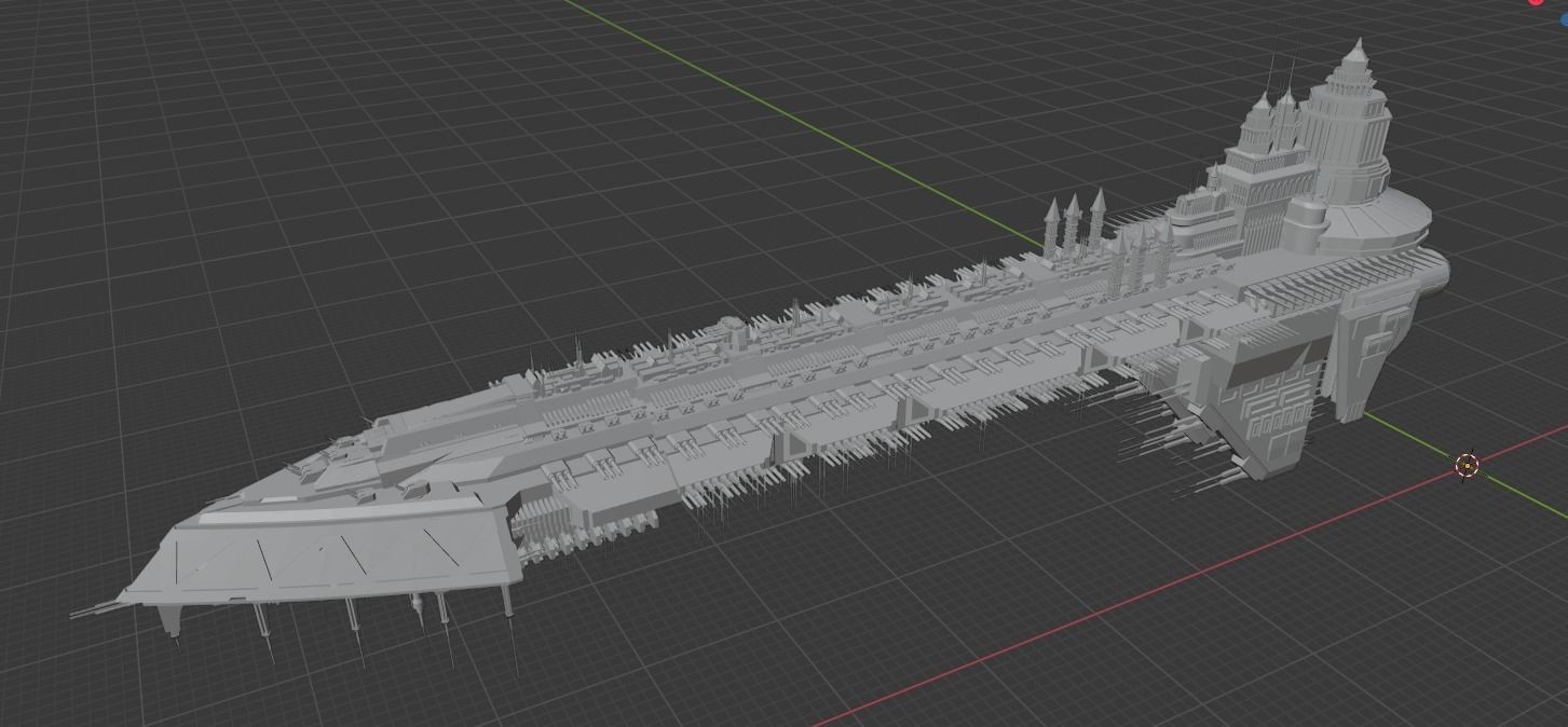 ArtStation - Space Hulk Ship for 3D printing | Resources