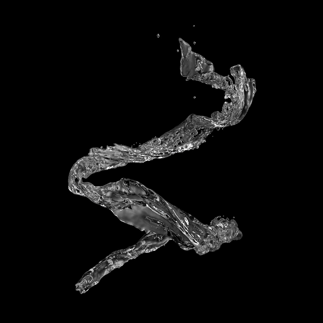 ArtStation - Animated water-liquid splash simulation 3D model | Resources