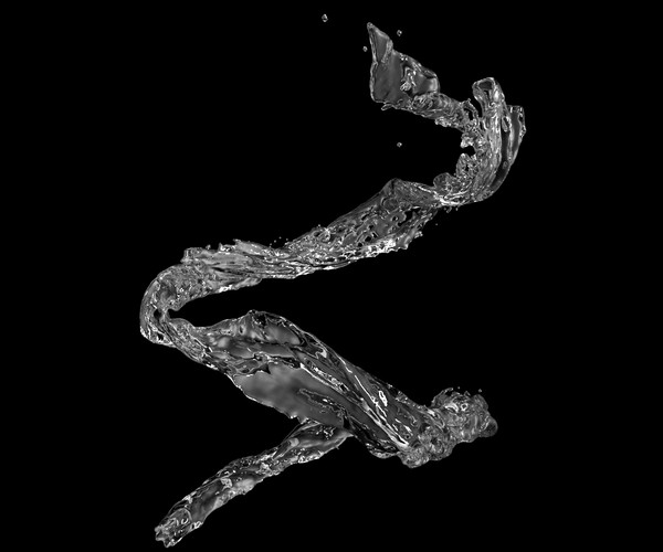 ArtStation - Animated water-liquid splash simulation 3D model | Resources
