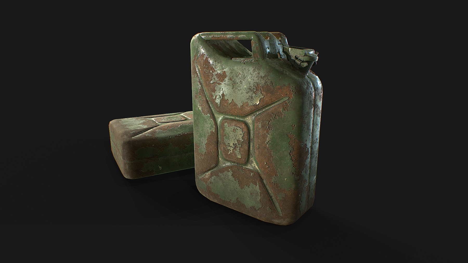ArtStation - Steel Jerry Can Olive Green 20 Ltr Low-poly 3D model ...