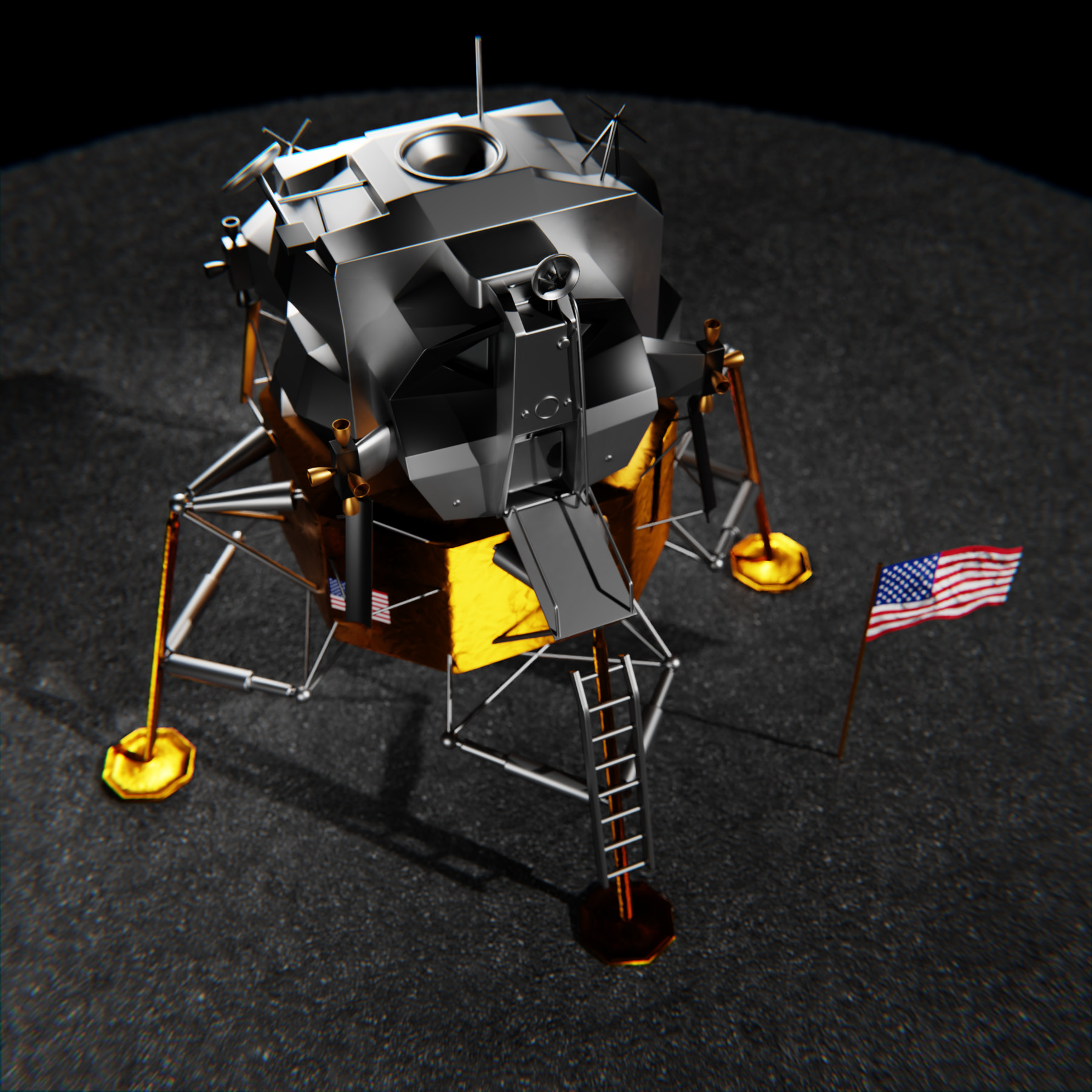 ArtStation - Apollo Lunar Module | Resources