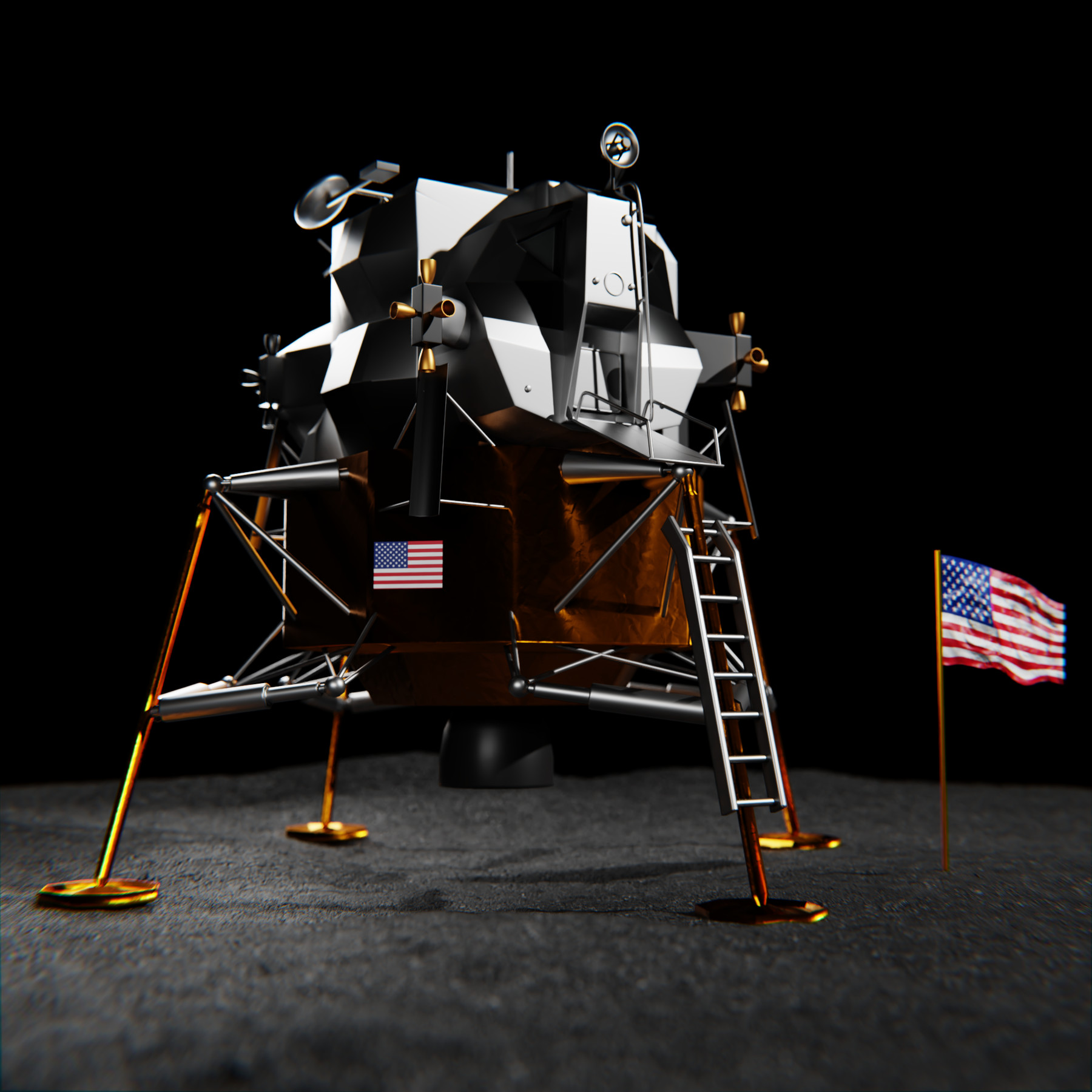 ArtStation - Apollo Lunar Module | Resources