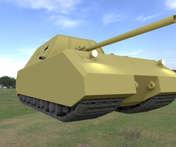 ArtStation - "Maus" super-heavy world war 2 tank 3D model | Game Assets