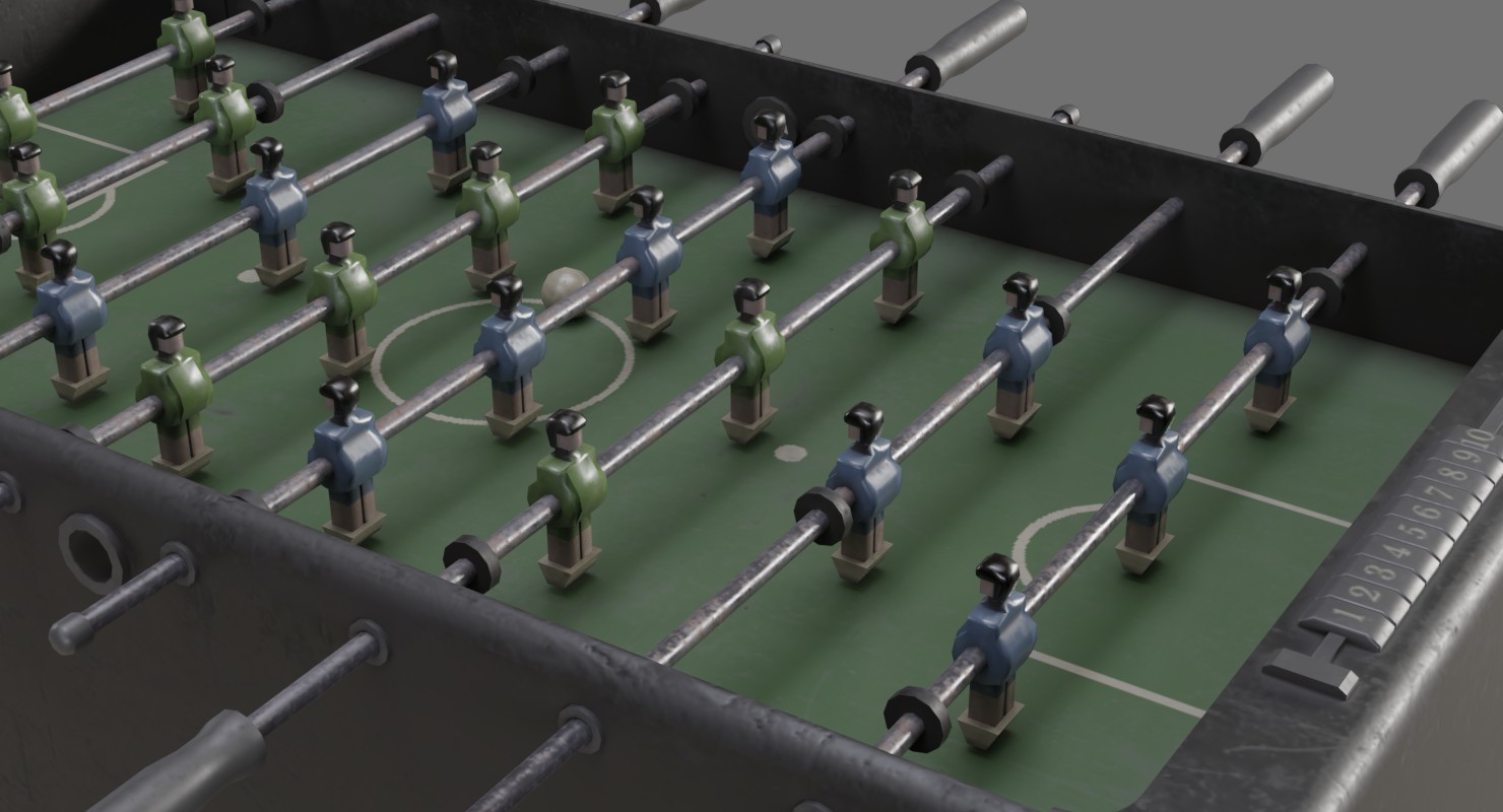 ArtStation - Foosball 1B | Game Assets