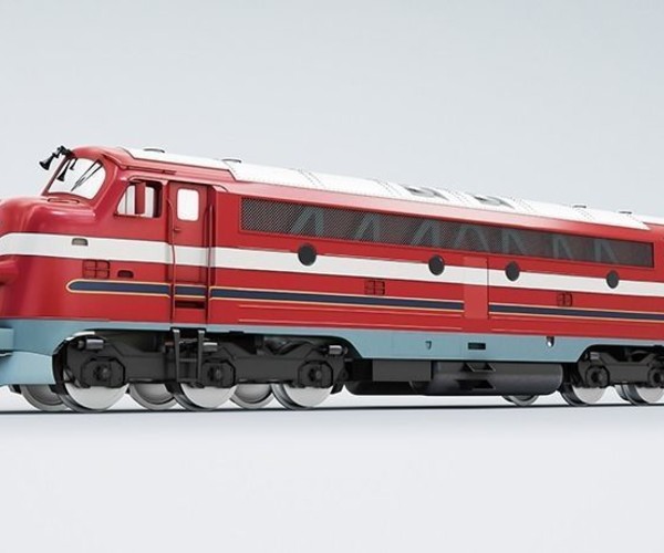 ArtStation - NoHAB M61 Locomotive Train Engine 3D model | Game Assets