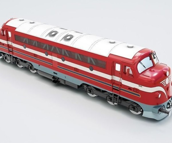 ArtStation - NoHAB M61 Locomotive Train Engine 3D model | Game Assets
