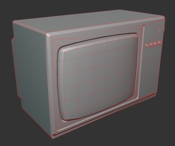 ArtStation - Retro Soviet TV Elektron Brown | Game Assets