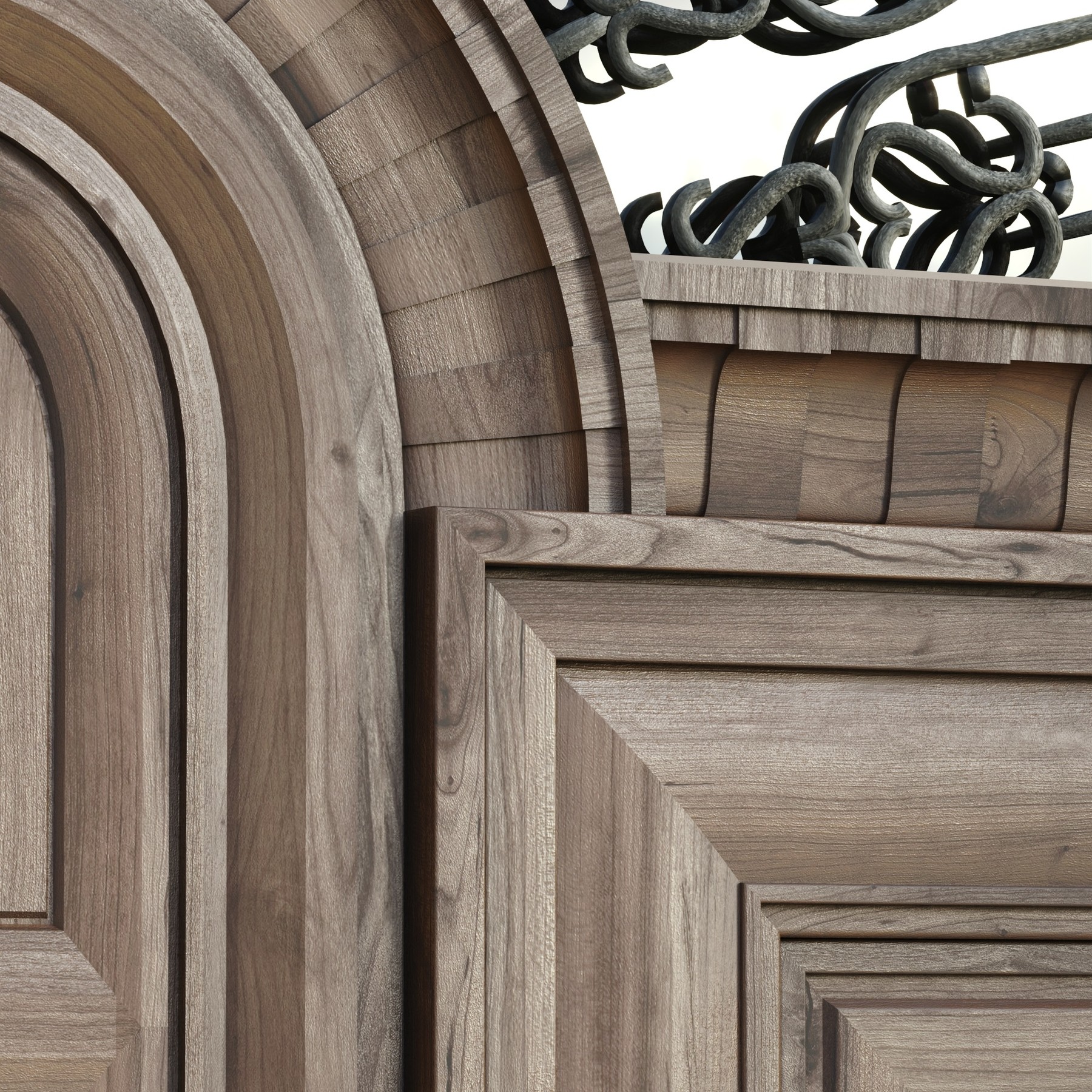 ArtStation - Luxury Entrance Portal (Facade and Door) | Resources