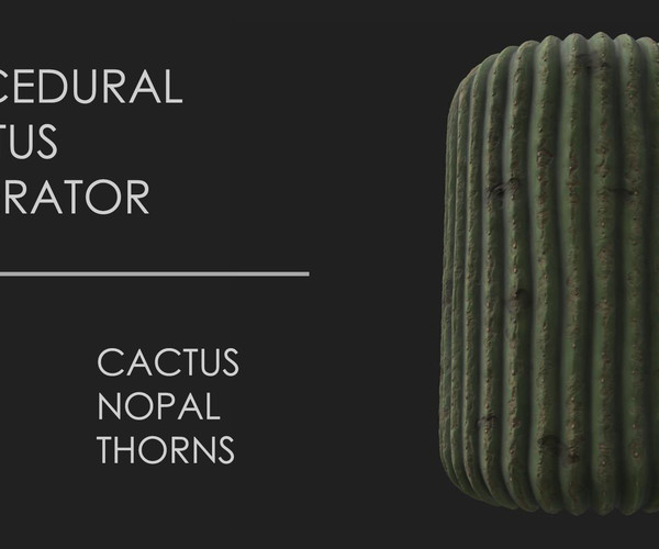 ArtStation - Procedural Cactus Generator | Resources
