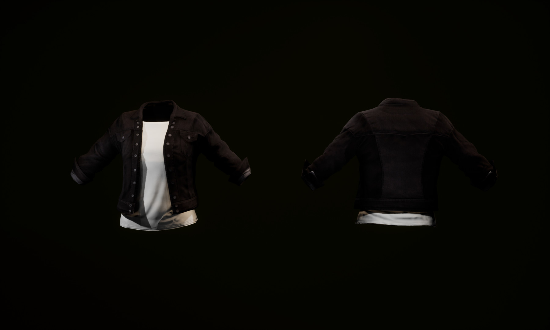 ArtStation - 2 game ready jackets (female and male) 4 variants each ...