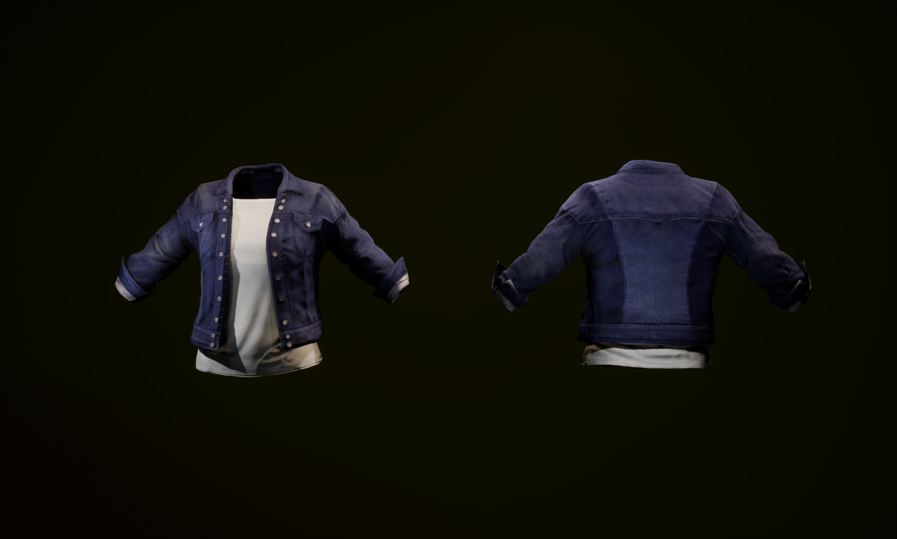 ArtStation - 2 game ready jackets (female and male) 4 variants each ...