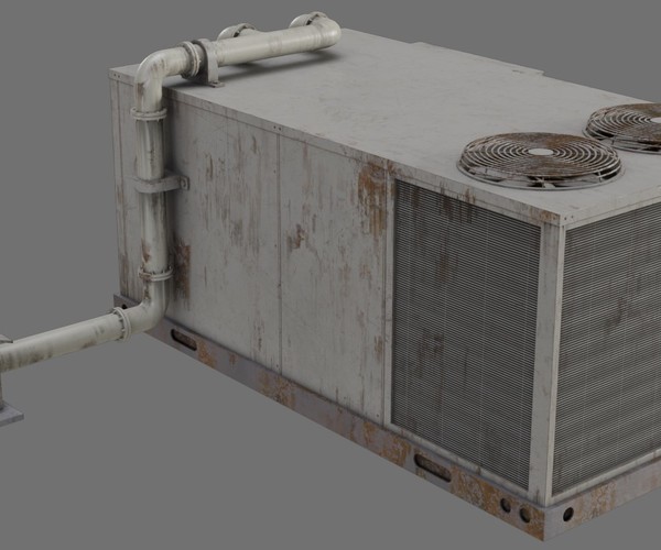 ArtStation - Rooftop AC Unit 1B | Game Assets