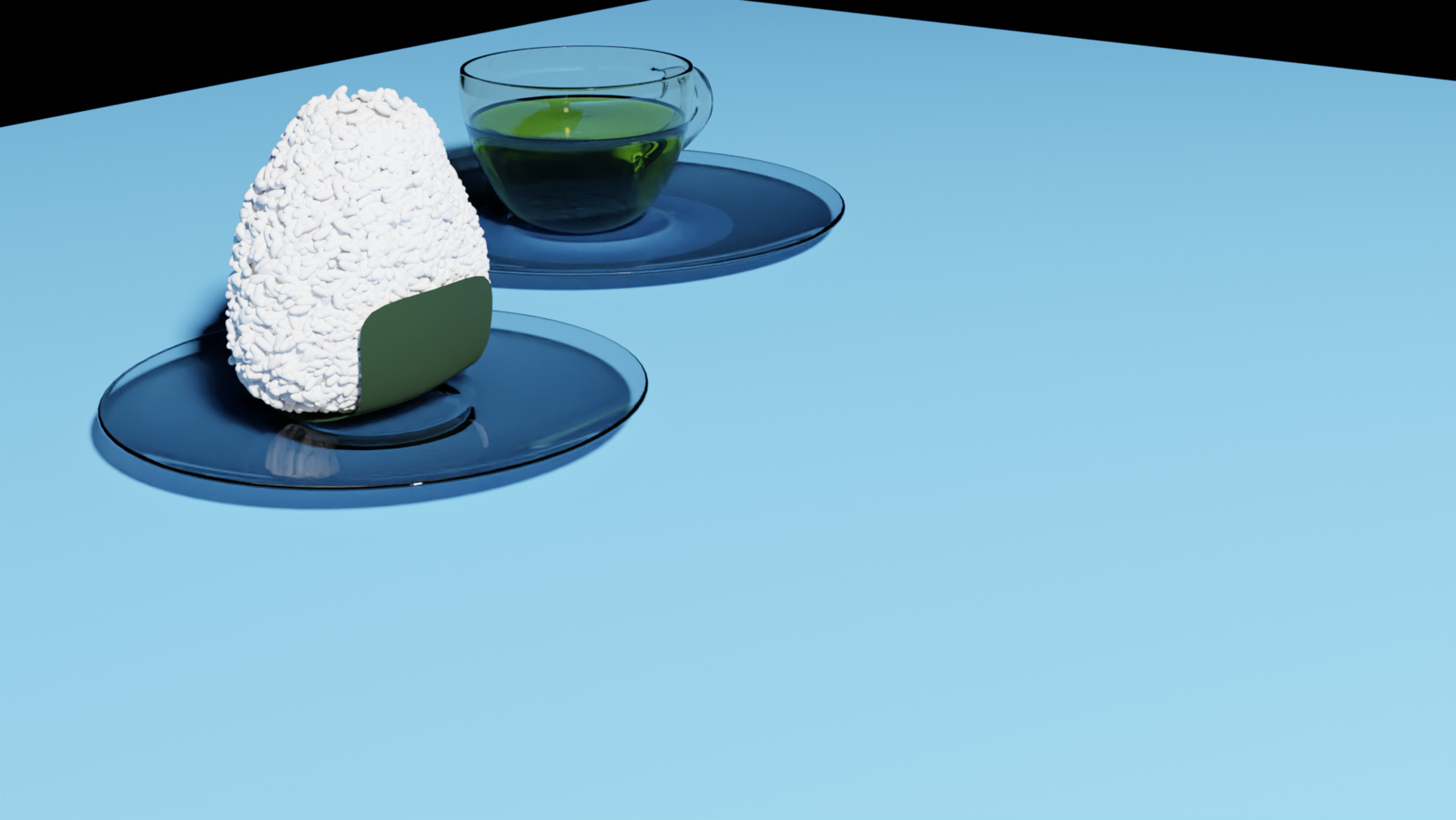 ArtStation - Green Tea and Rice ball 3D Model | Resources