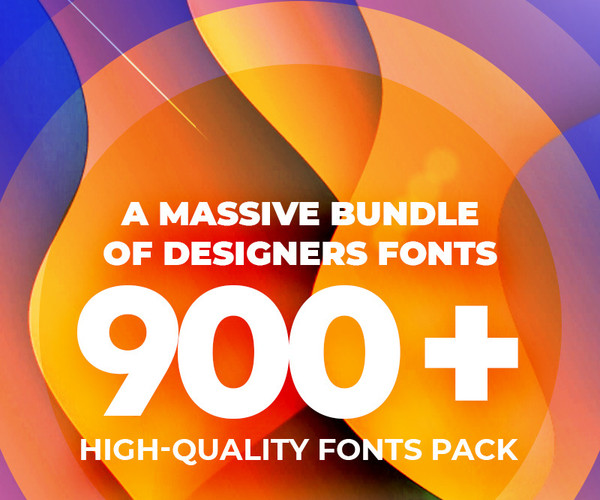 ArtStation - A Massive Bundle of Designers Fonts 900+ High-quality ...