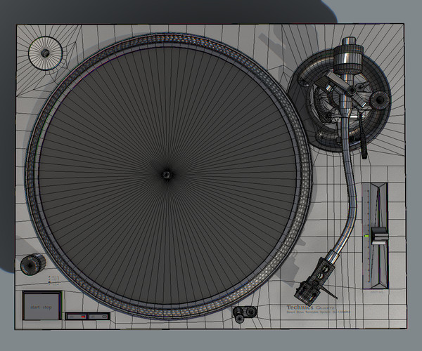 ArtStation - Technics SL1200 MK2 Turntable | Game Assets