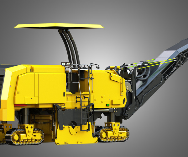 ArtStation - PM 622 Cold-Planer - Asphalt Removal 3D model | Resources