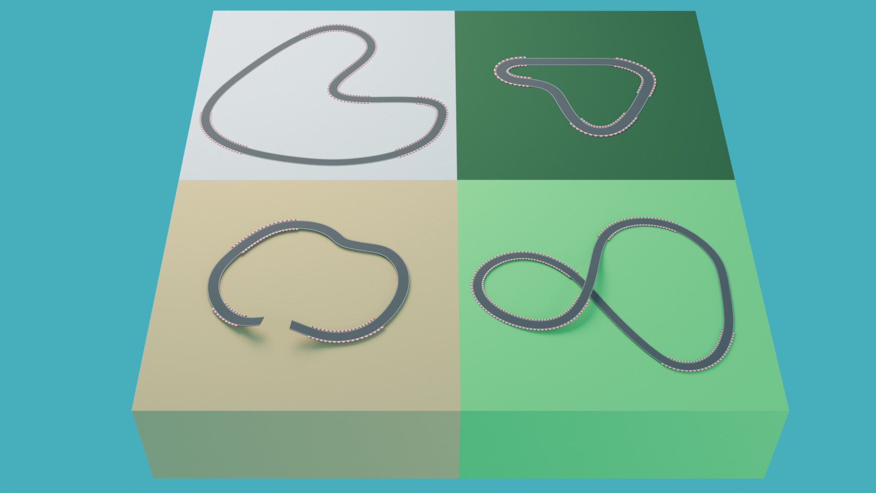 ArtStation - Low Poly Racing Pack | Game Assets