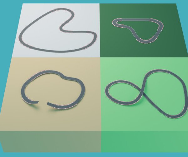 ArtStation - Low Poly Racing Pack | Game Assets