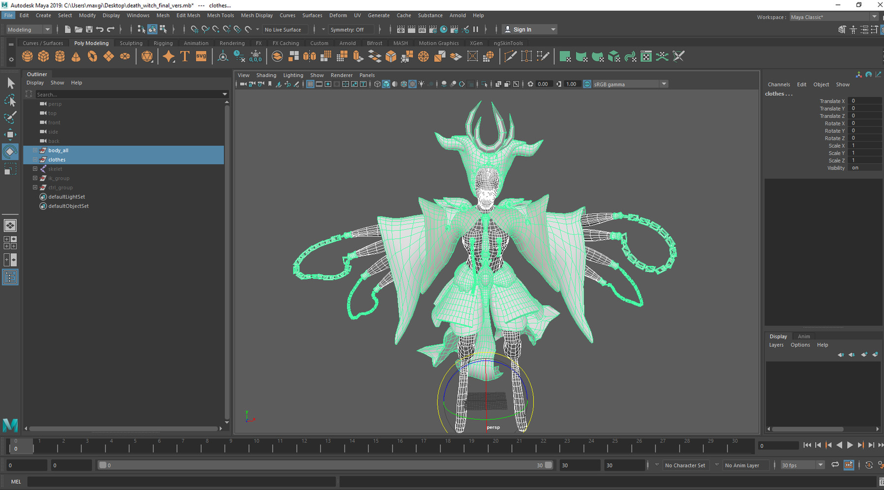 ArtStation - death witch | Game Assets