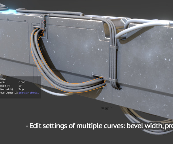 ArtStation - Cablerator for Blender | Resources