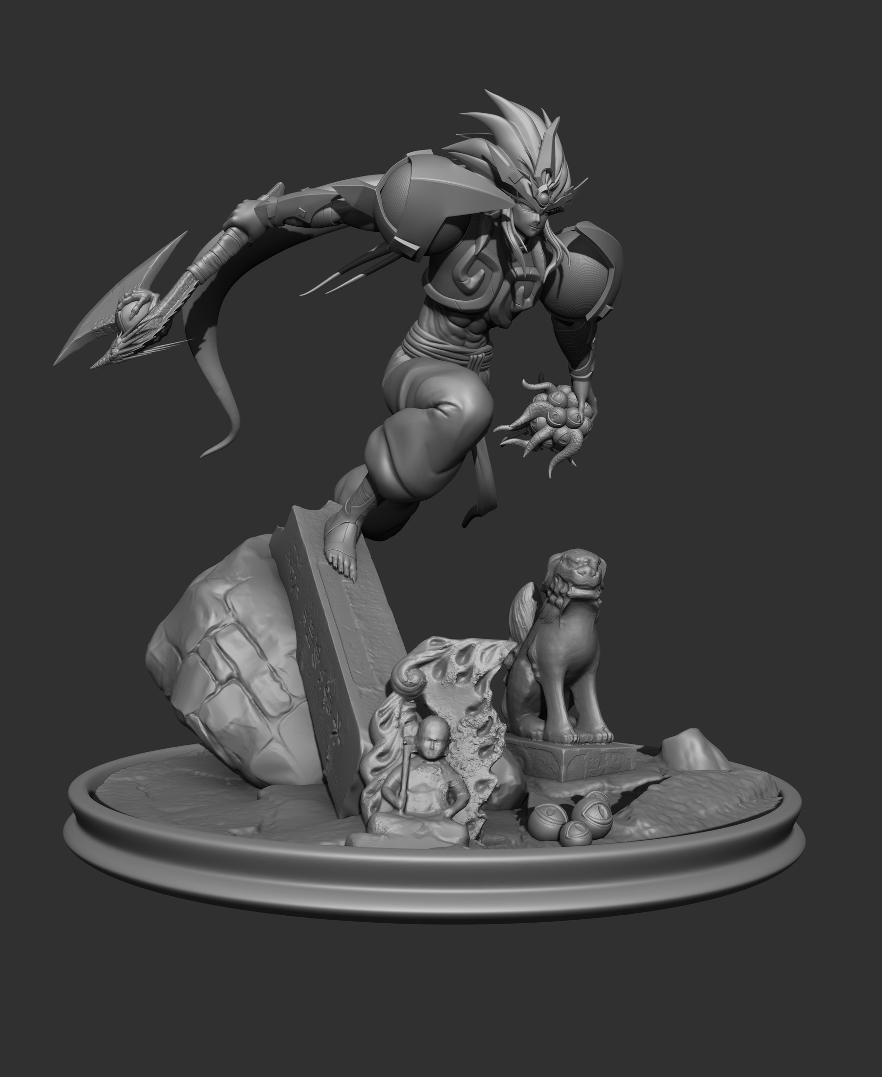 ArtStation - Zenki 3d model | Resources