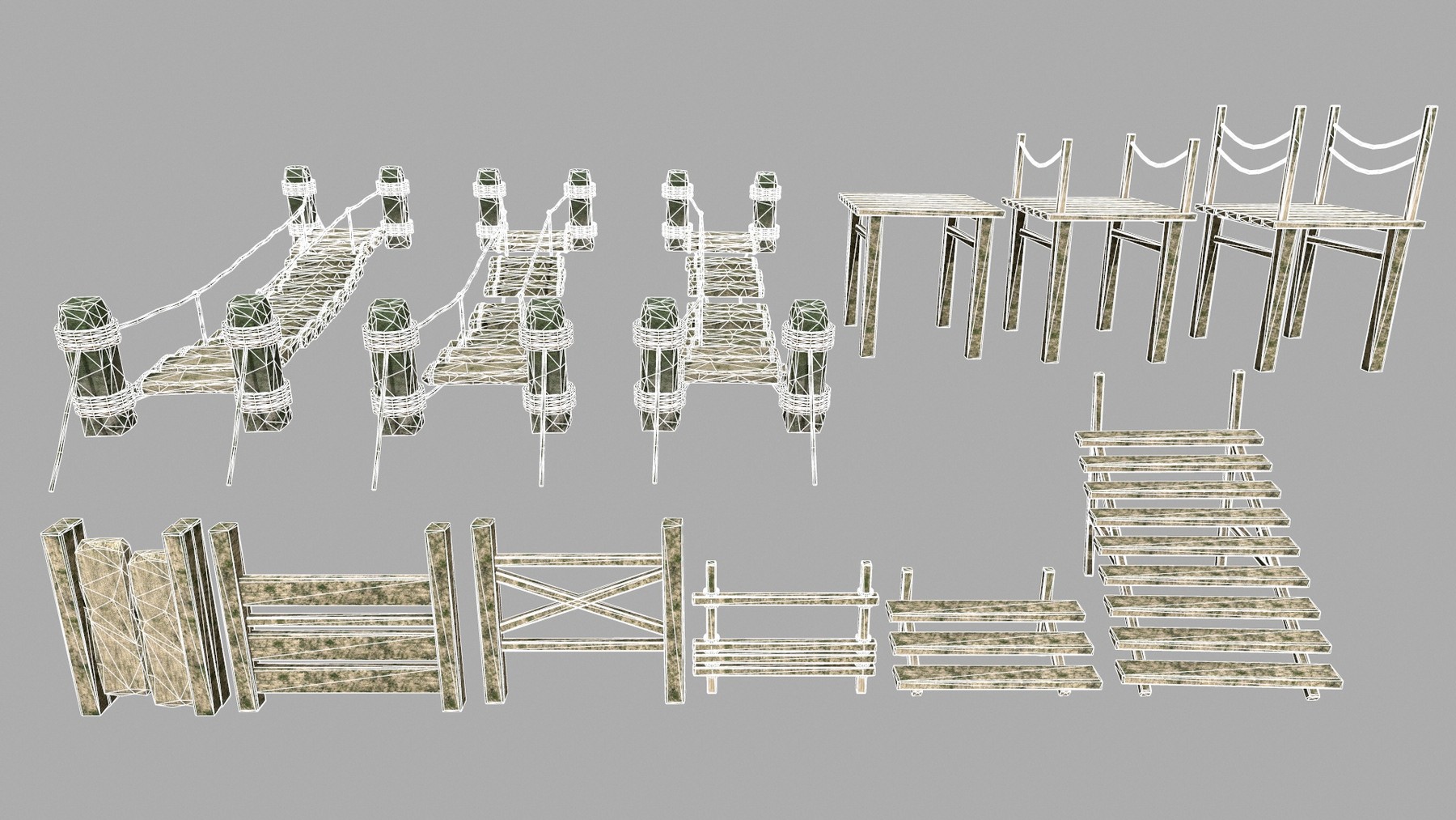 ArtStation - Wood Set | Game Assets