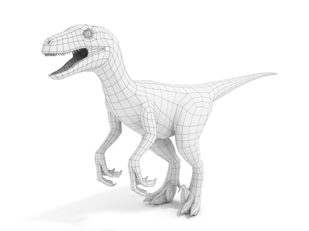 ArtStation - 3D Model: Velociraptor | Resources