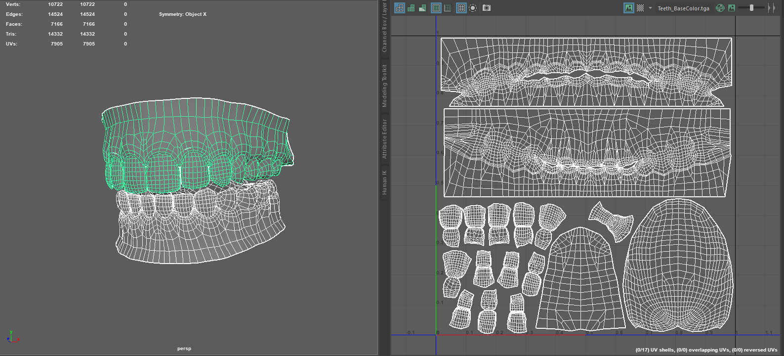 ArtStation - Teeth for production - With Gum, teeth and tongue / Game ...