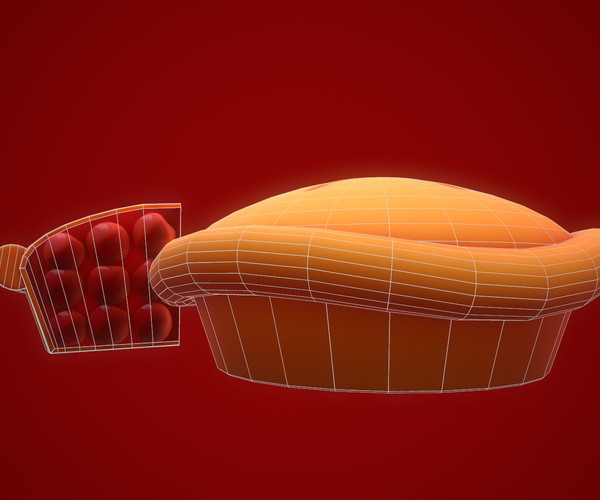 ArtStation - Stylized Cherry Pie | Game Assets
