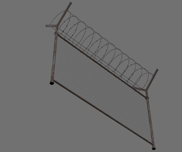 ArtStation - Barbed Wire Fence 1B | Game Assets