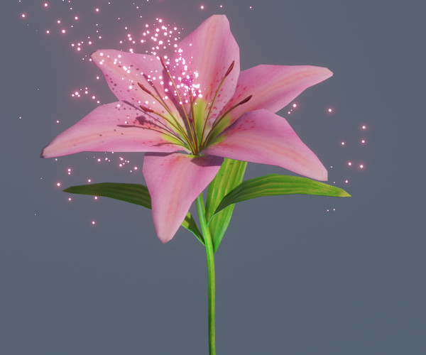 ArtStation - Lily flowers rigged animated | Game Assets