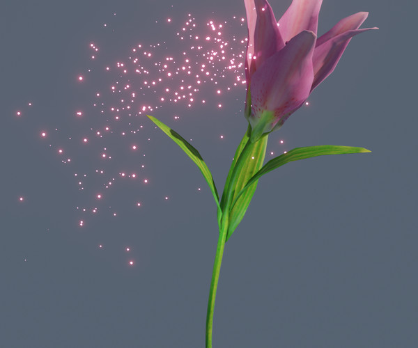 ArtStation - Lily flowers rigged animated | Game Assets