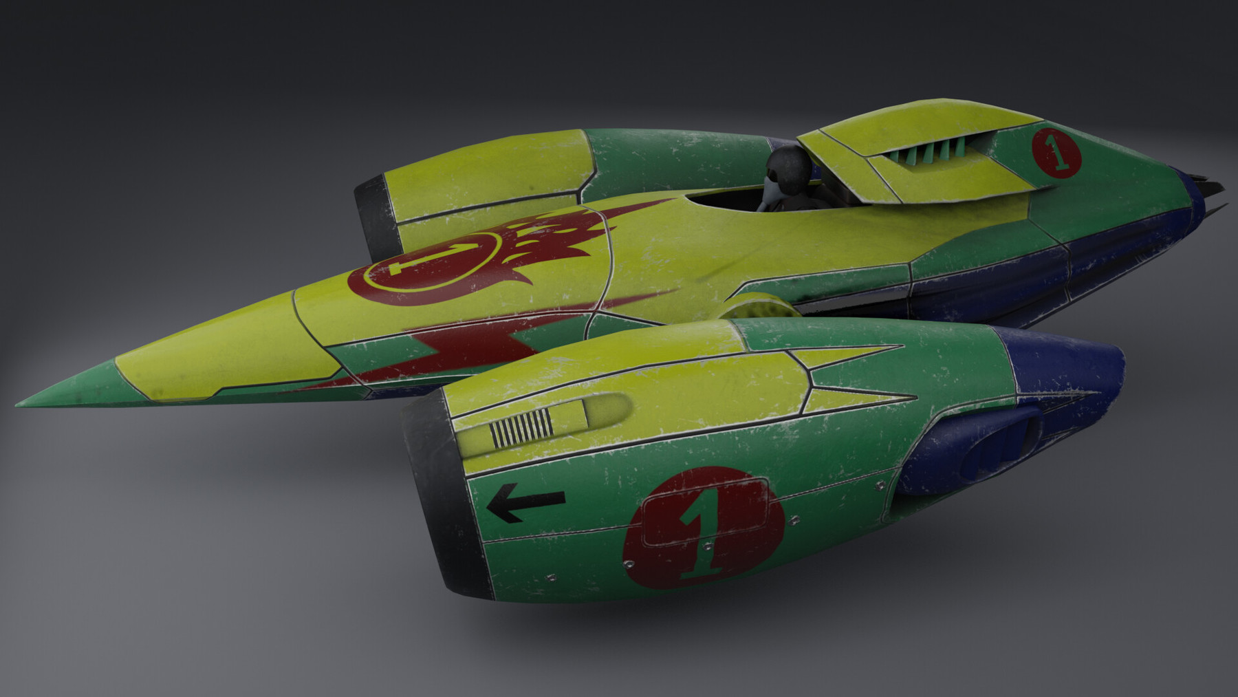 ArtStation - Sci-fi racing car | Game Assets
