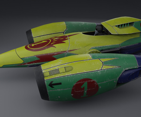 ArtStation - Sci-fi racing car | Game Assets