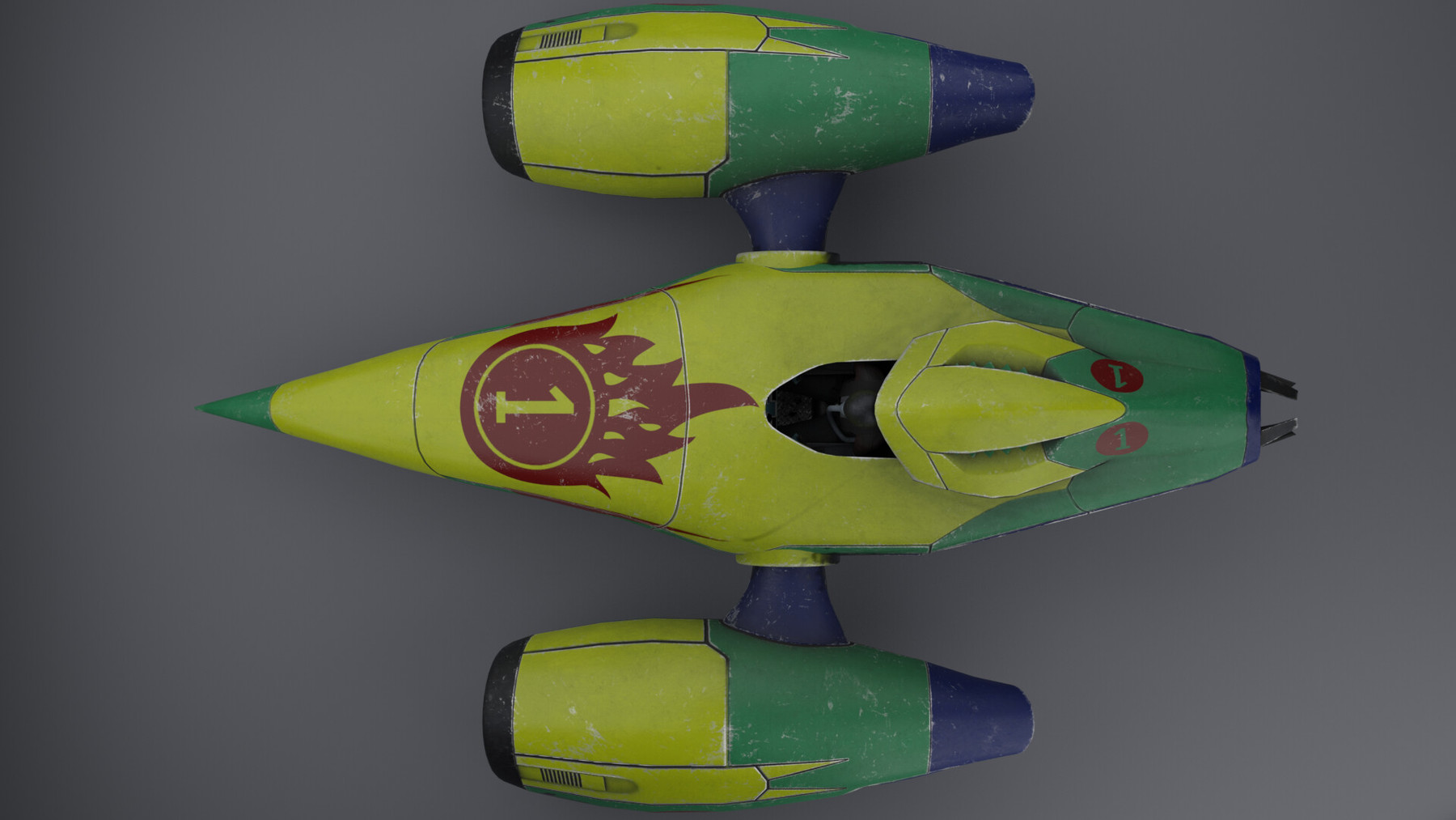 ArtStation - Sci-fi racing car | Game Assets