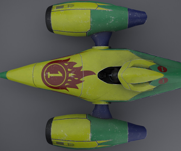 ArtStation - Sci-fi racing car | Game Assets