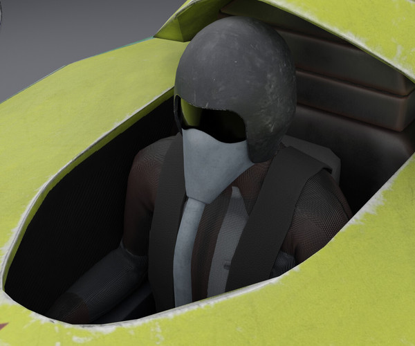 ArtStation - Sci-fi racing car | Game Assets