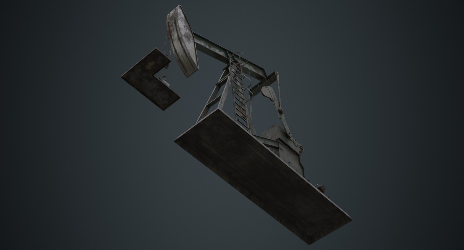 ArtStation - Oil Pumpjack 1B | Game Assets