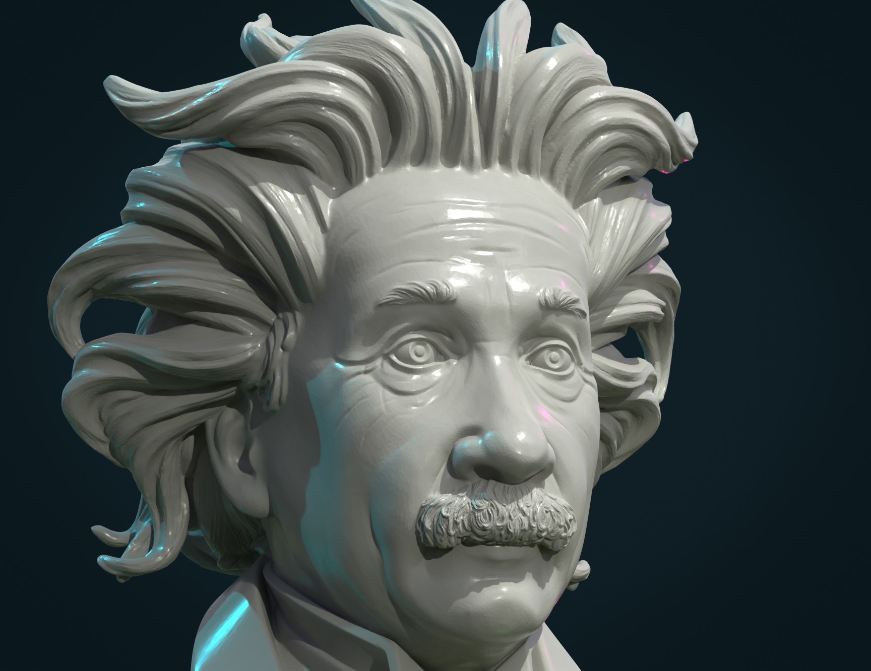 ArtStation - Einstein bust | Resources