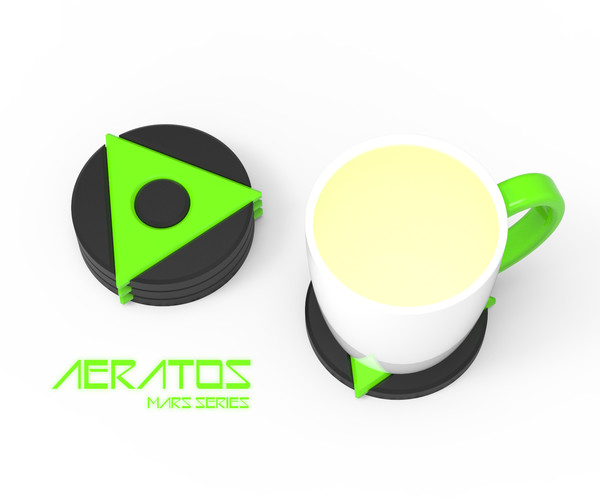 ArtStation - AERATOS - 3D PRINTABLE COASTER | Resources