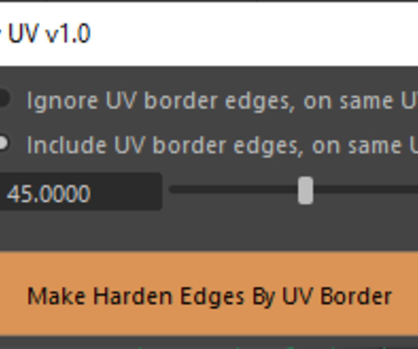 ArtStation - Smart Harden Edges By UV | Maya Script | Resources