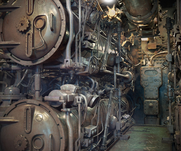 ArtStation - Industrial Hard Surface KITBASH SUBD | Resources